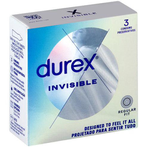 Durex Invisible Regular Fit 3’s – Eccentric Playroom Essentials